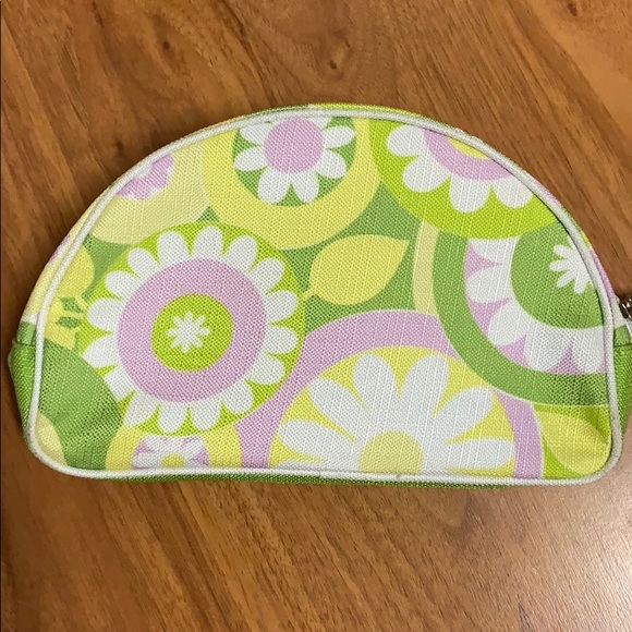 Clinique | Bags | Clinique Retro Print Cosmetic Makeup Bag | Poshmark